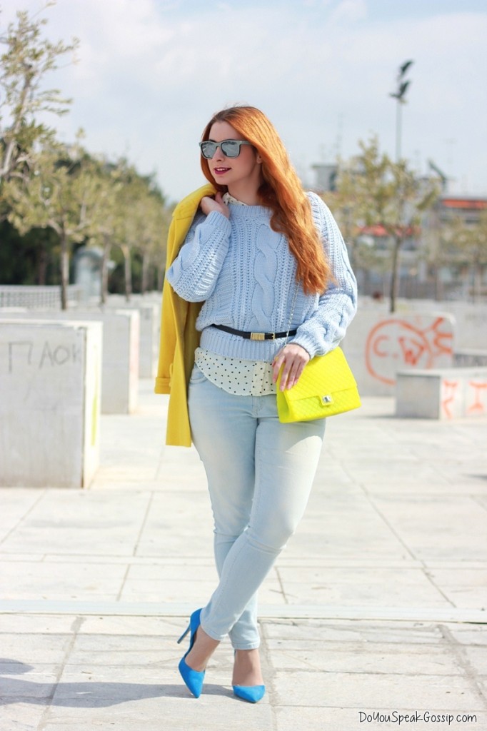 Baby blue & yellow | Outfits - Do You Speak Gossip?