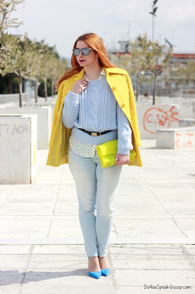 Baby blue & yellow | Outfits - Do You Speak Gossip?