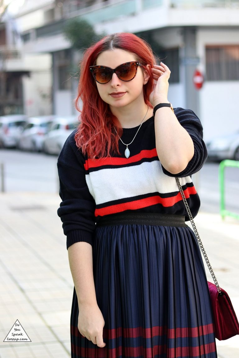 Blue, red & burgundy | Outfits - Do You Speak Gossip?